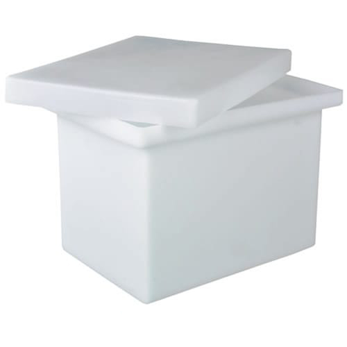 Tamco® Natural Heavy-Duty Polyethylene Rectangular Tanks with Internal ...