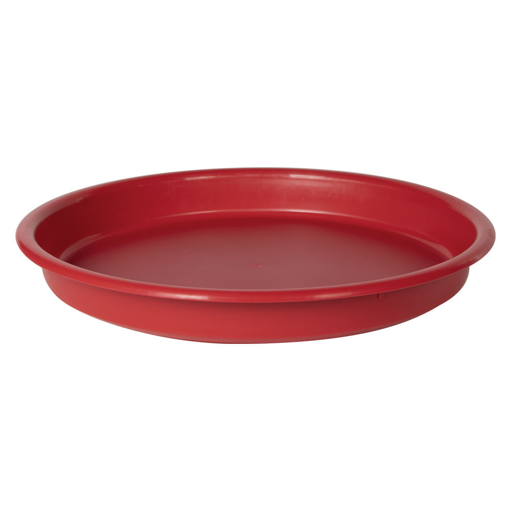 Red 13" Round Tray | U.S. Plastic Corp.