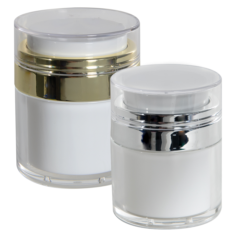 Airless Jars with Caps | U.S. Plastic Corp.