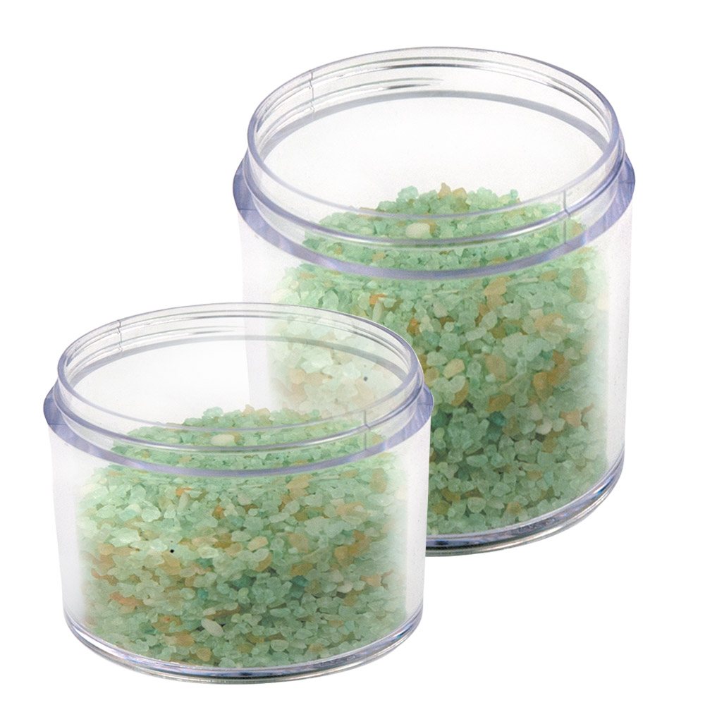 Clear Polystyrene Straight-Sided Thick-Walled Round Jars | U.S. Plastic ...