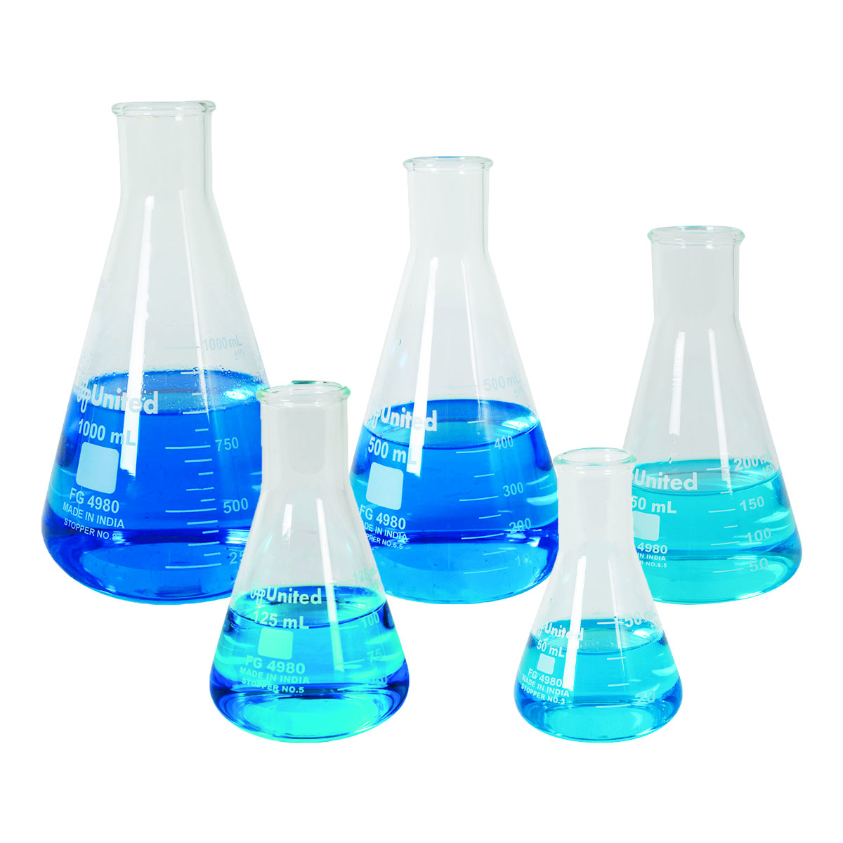Narrow Mouth Glass Erlenmeyer Flasks | U.S. Plastic Corp.