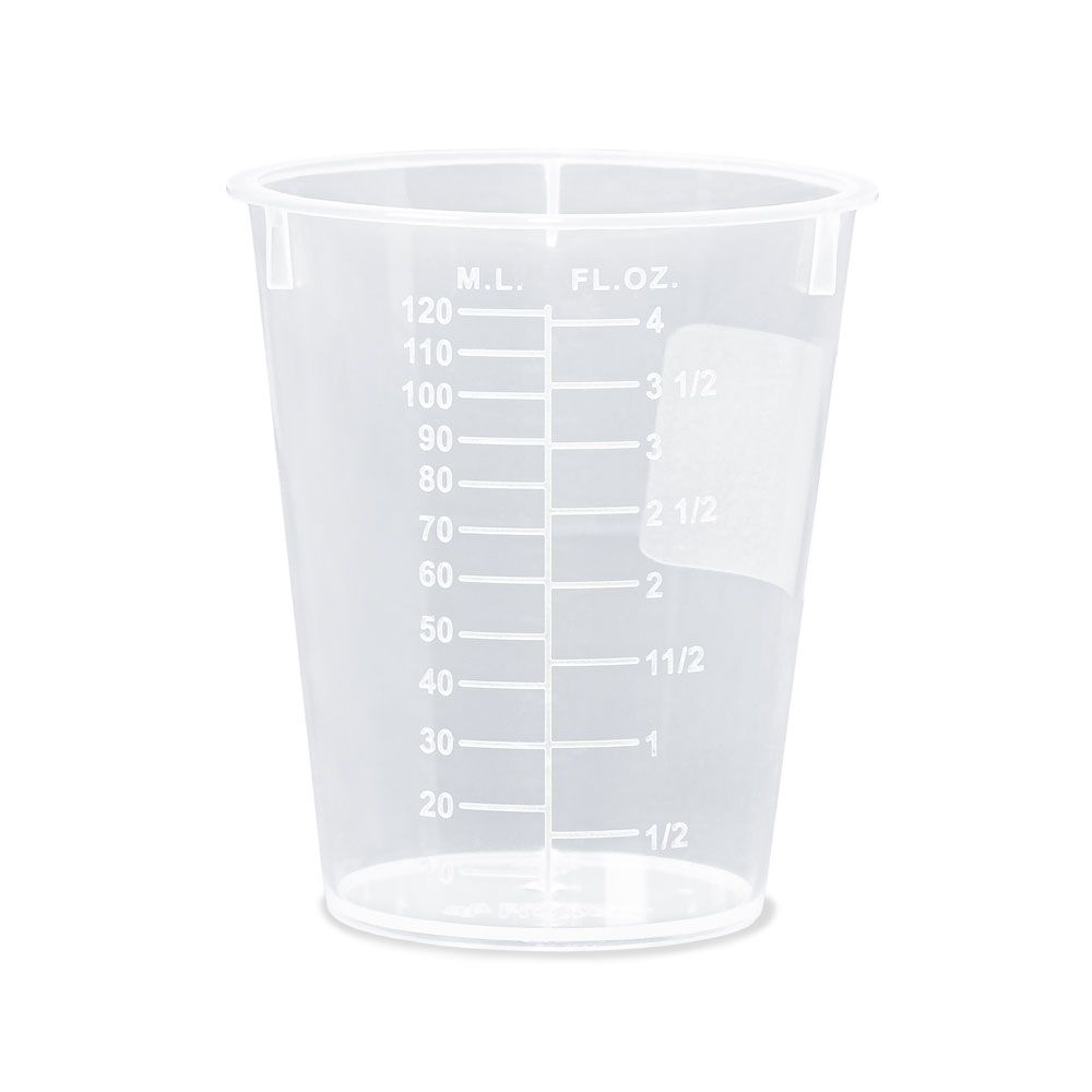 120mL Natural Polypropylene Stackable Beakers - Case of 1000 | U.S. Plastic Corp.