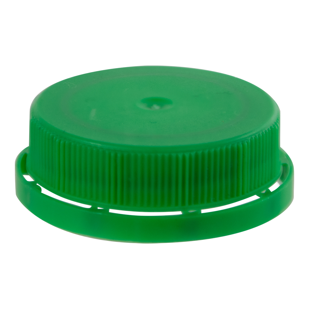 Green 38mm Single Thread Cap | U.S. Plastic Corp.