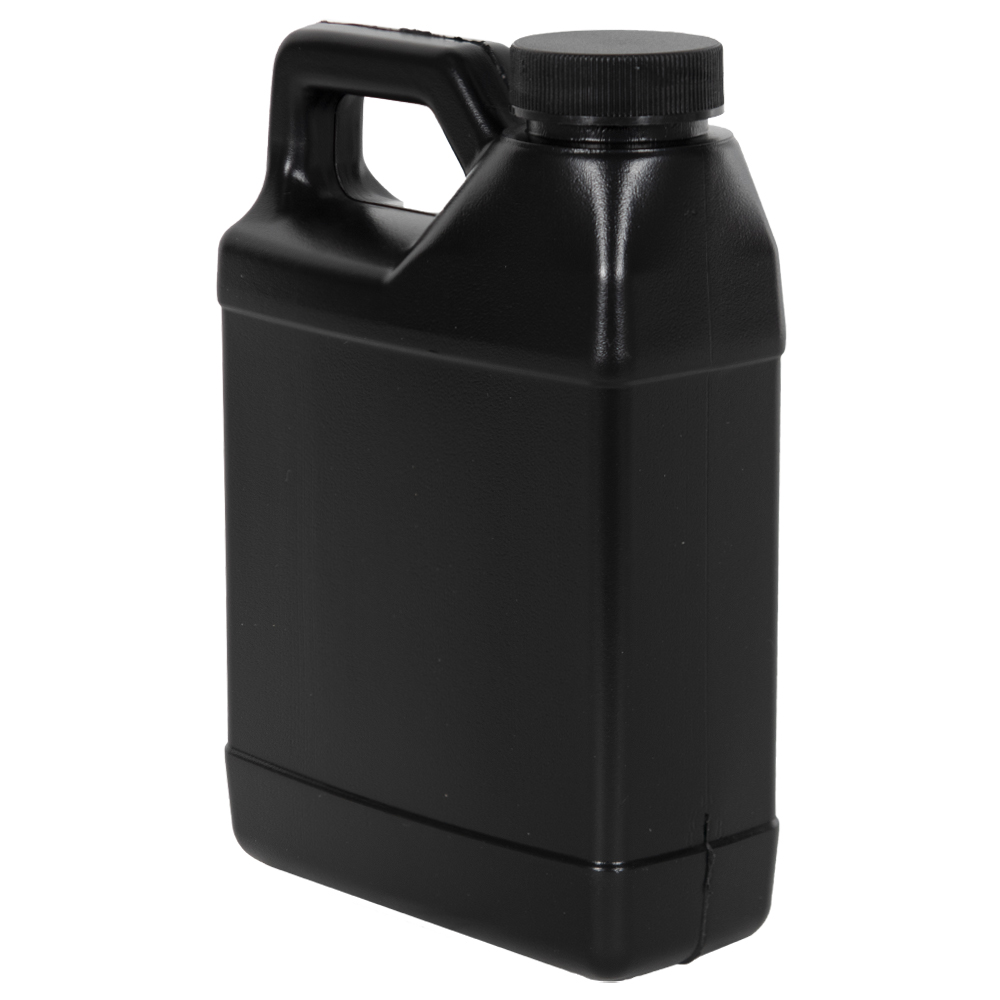 Black F-Style Jugs with Plain Caps | U.S. Plastic Corp.