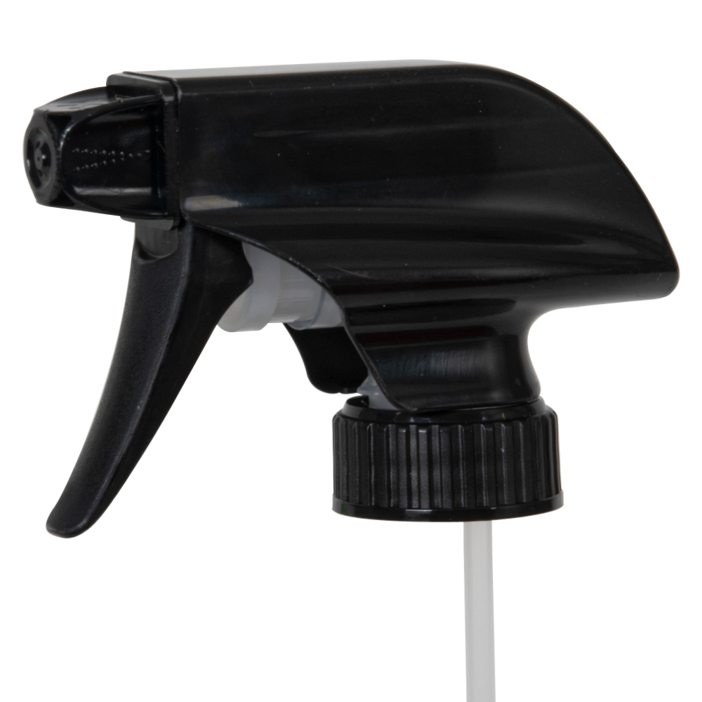 28/400 Black Economy Trigger Sprayer with 9-1/4" Dip Tube & 1.3mL ...