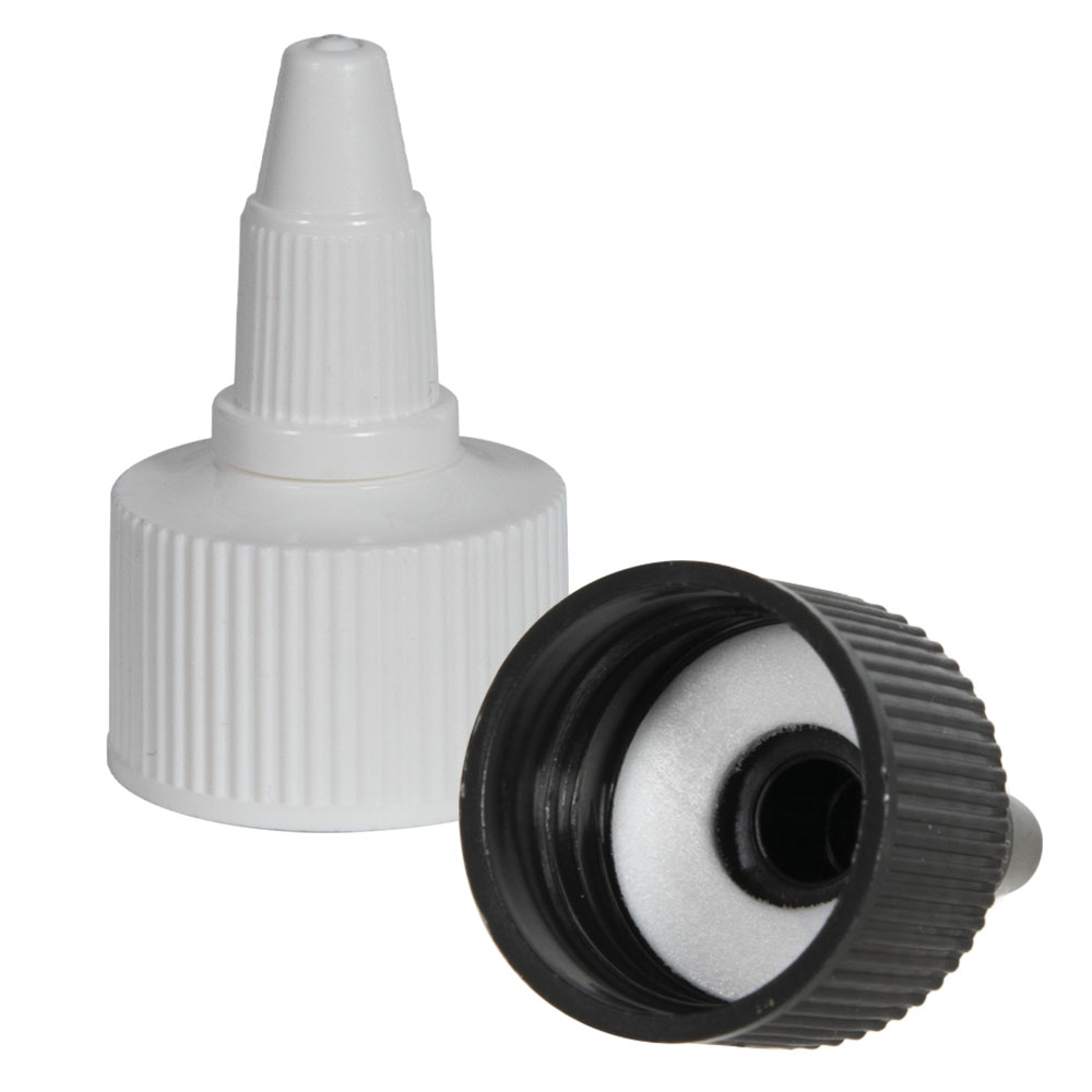 Twist Open/Close Dispensing Caps with Gasket | U.S. Plastic Corp.