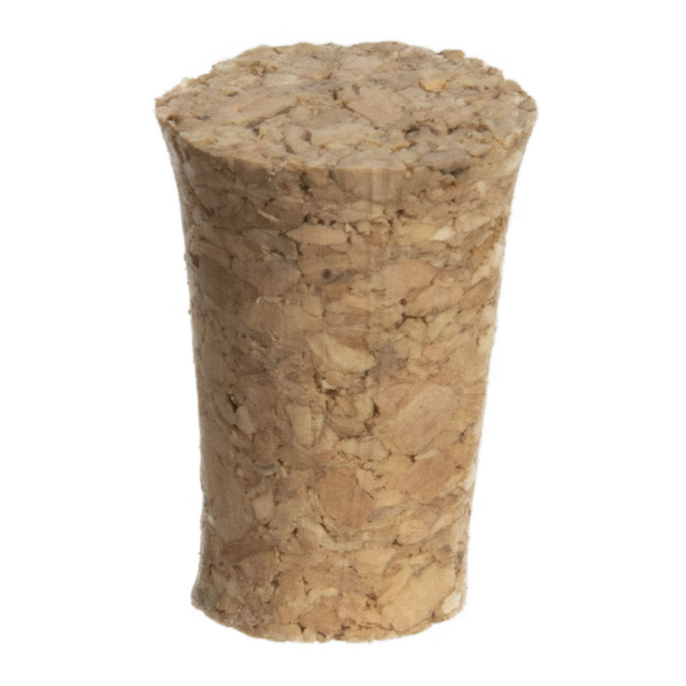 Size 1 Solid Cork Stopper - Package of 100 | U.S. Plastic Corp.