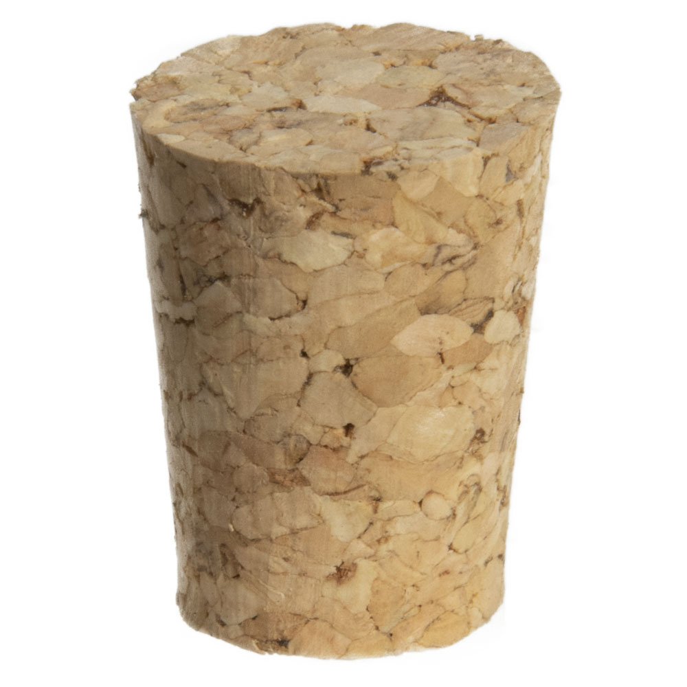 Size 6 Solid Cork Stopper - Package of 100 | U.S. Plastic Corp.