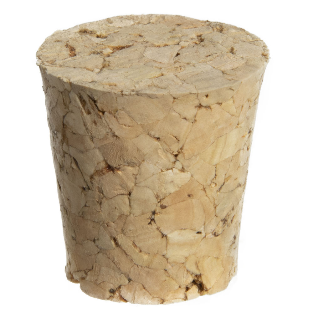 Size 12 Solid Cork Stopper - Package of 100 | U.S. Plastic Corp.