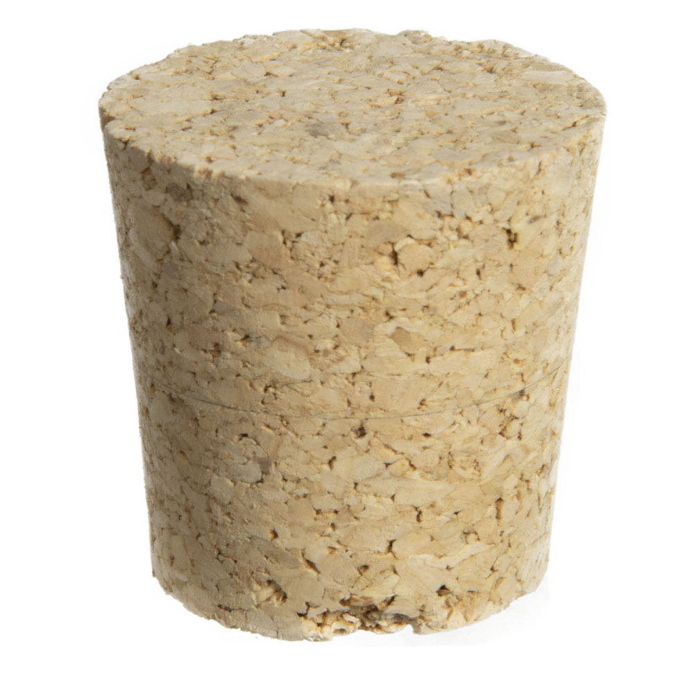 Size 18 Solid Cork Stopper - Package of 100 | U.S. Plastic Corp.