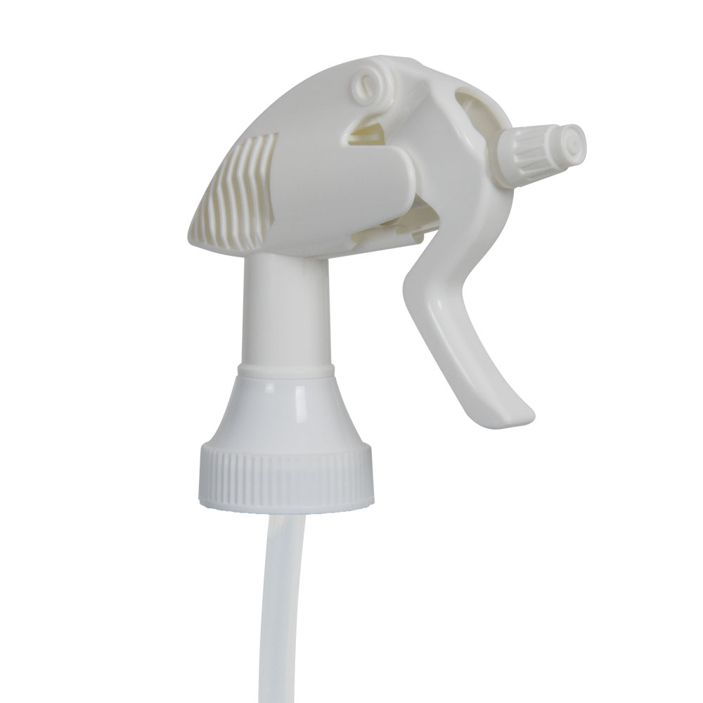 45/400 White Polypropylene High-Output Trigger Sprayer with 8-1/2" Dip ...