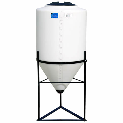 55 Gallon Inductor Cone Bottom Tank with 12" Lid & 2" FPT Fitting - 24 ...