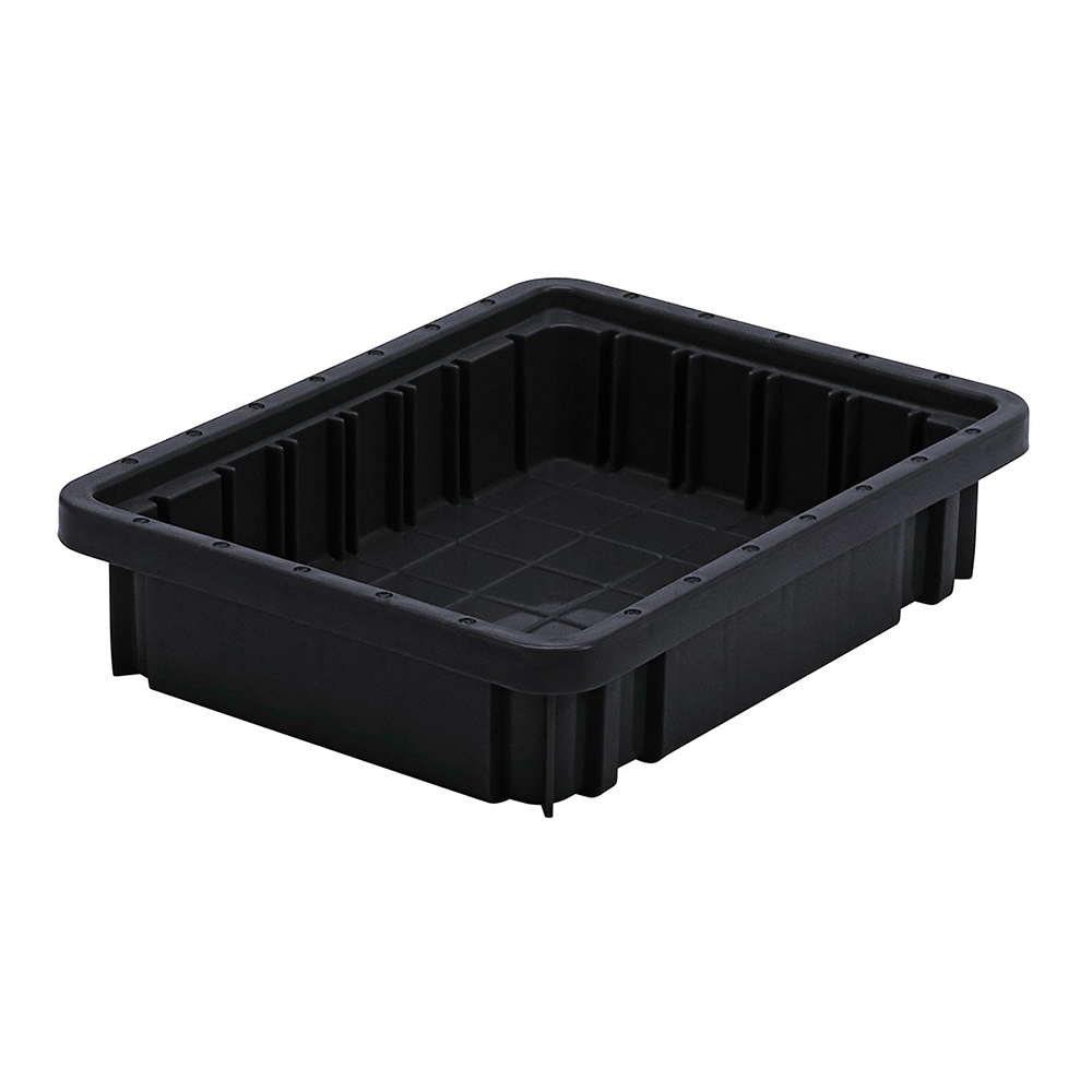 Conductive Dividable Grid Container - 10-7/8" L x 8-1/4" W x 2-1/2" Hgt ...