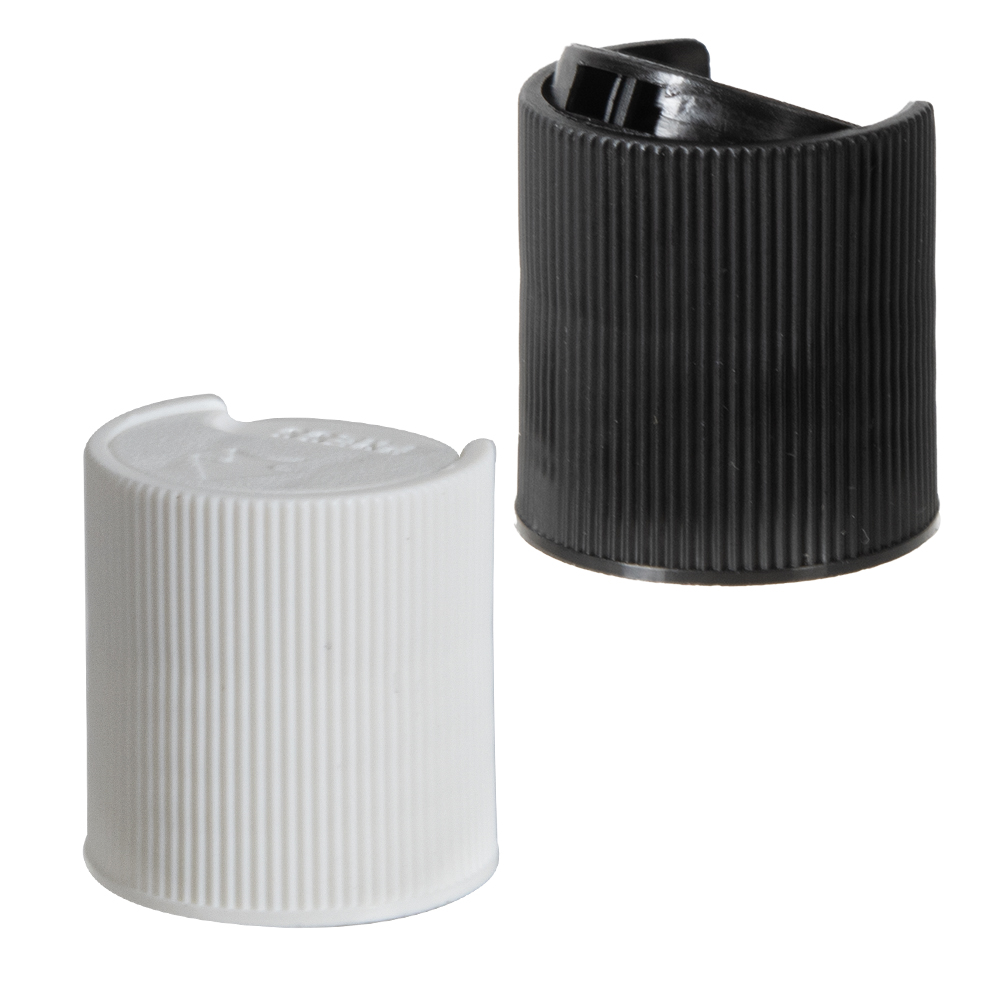 Ribbed Disc-Top Dispensing Caps (50% PCR Material) | U.S. Plastic Corp.