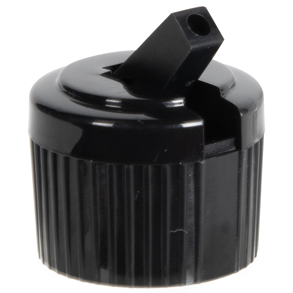 20/410 Black Polypropylene (50% PCR Material) Flip-Top Cap | U.S. Plastic Corp.