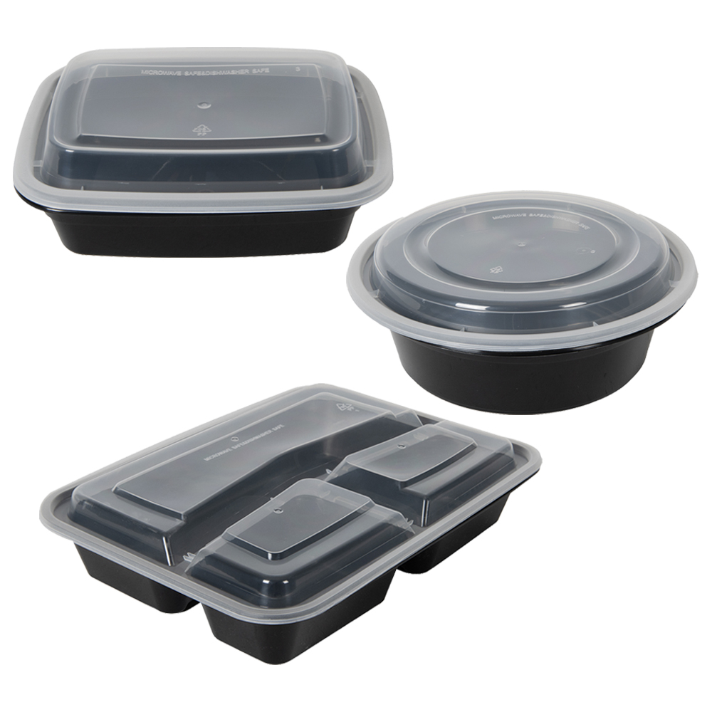 Microwaveable To-Go Containers with Lids | U.S. Plastic Corp.