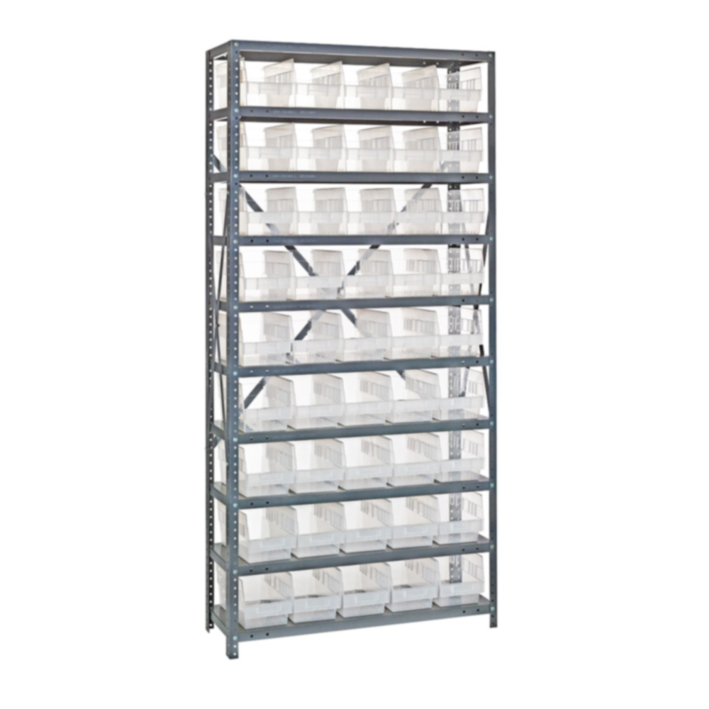 12" W x 36" L x 75" Hgt. Unit with 10 Shelves & 45 - 11-5/8" L x 6-5/8 ...