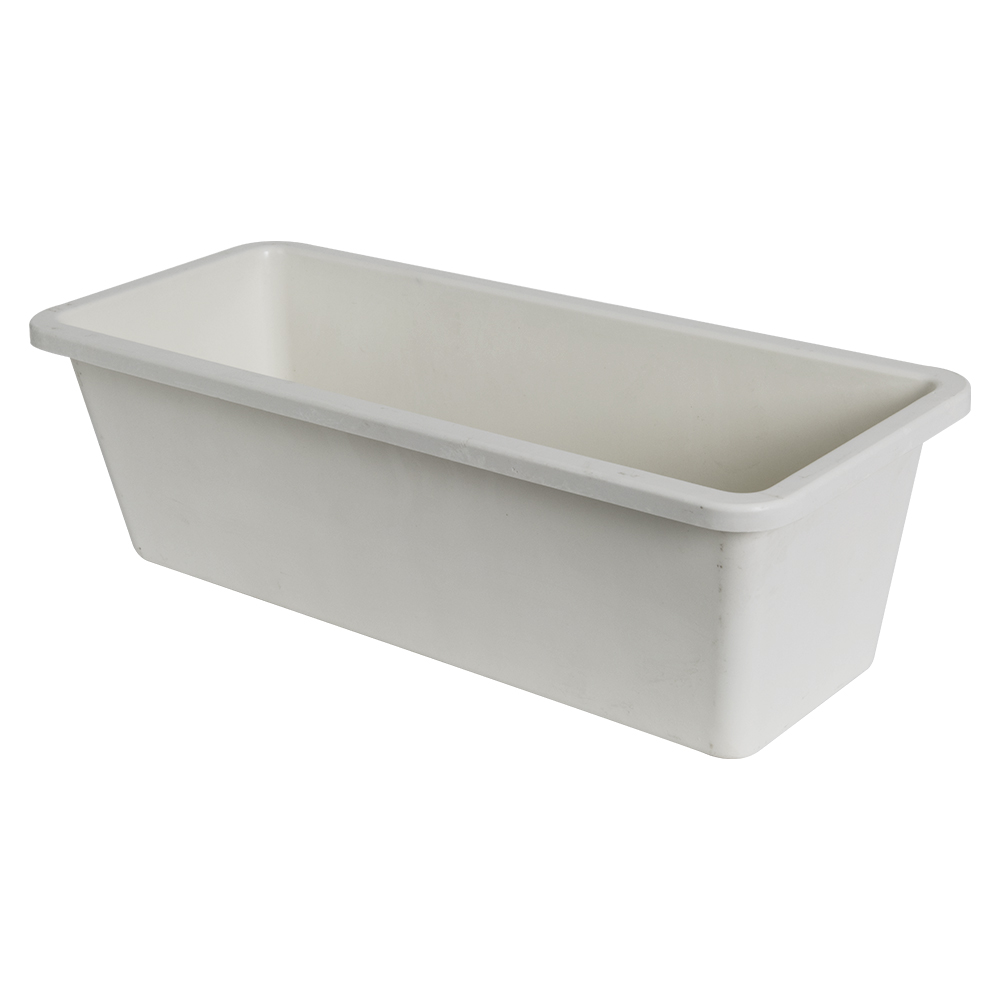 18" L x 7" W x 5" Hgt. White Fiberglass Nesting Box | U.S. Plastic Corp.
