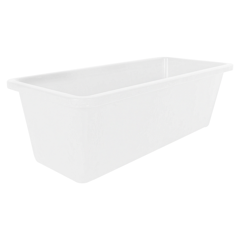 18" L x 7" W x 5" Hgt. White Fiberglass Nesting Box | U.S. Plastic Corp.