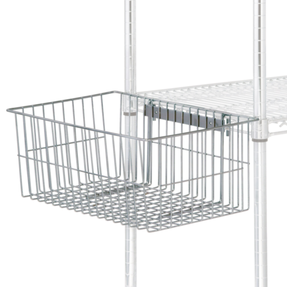 Wire Hanging Utility Basket for Shelving Units - 18-7/8" L x 11-1/4" W ...