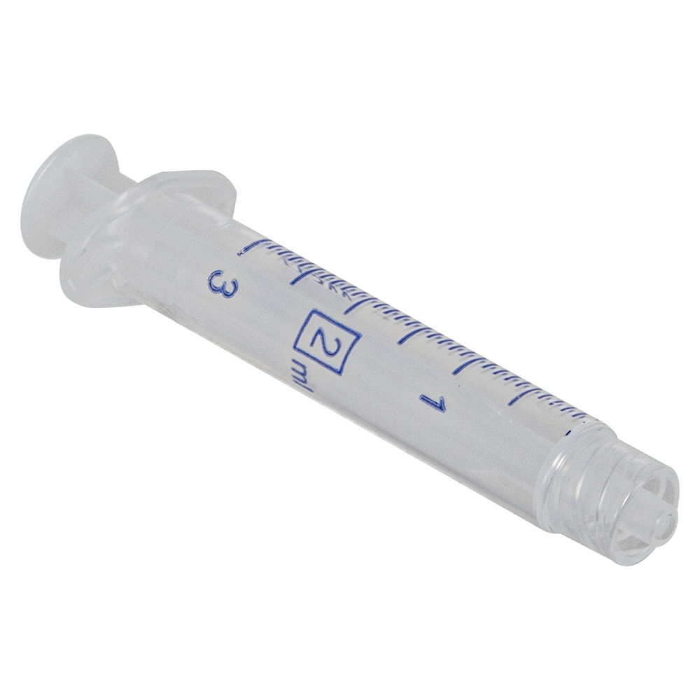 3mL Sterile 2-Part Plastic Syringe with Luer Lock - Individually Wrapped; Package of 100 | U.S ...