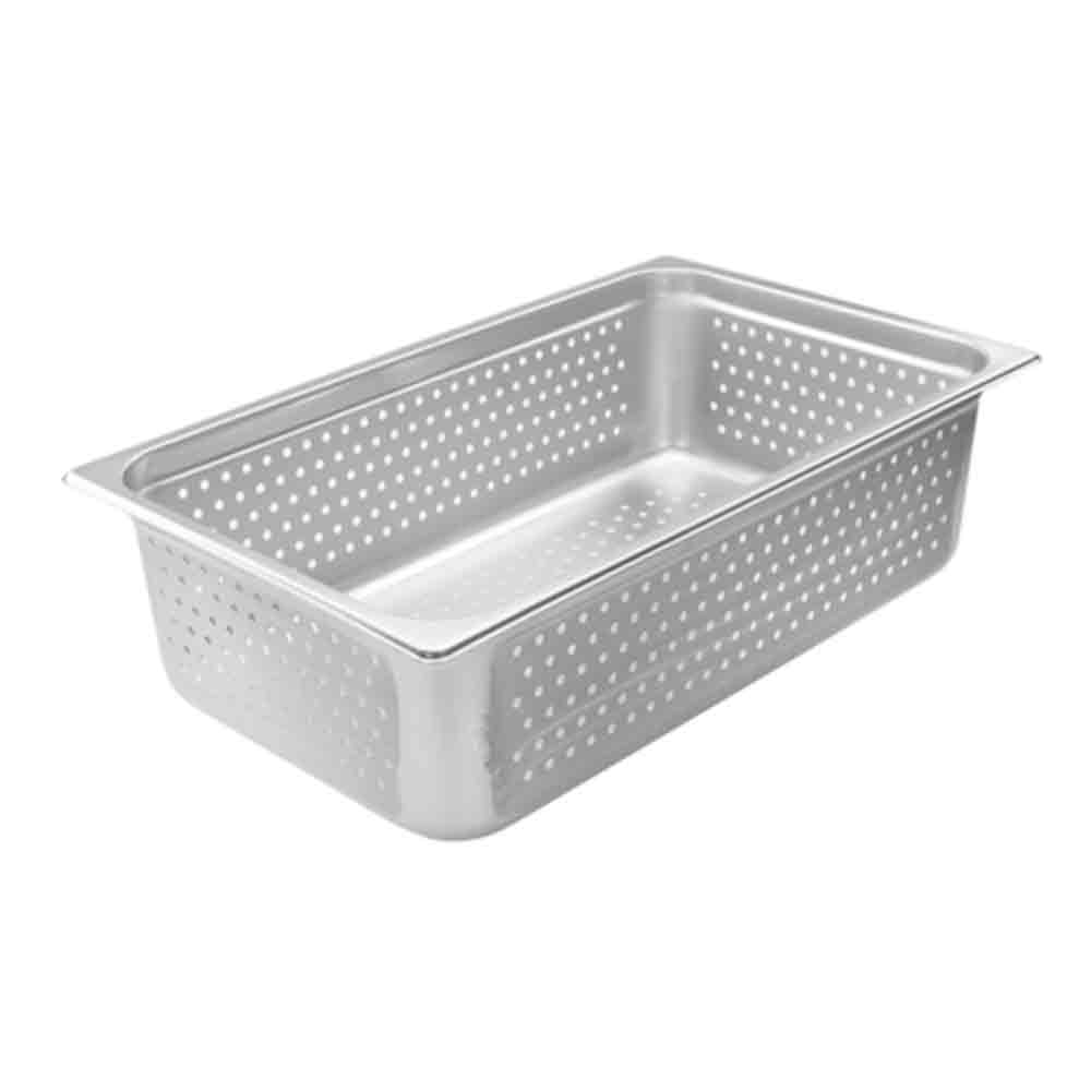 Full Size Perforated 22 Gauge Stainless Steel Steam Table Pan - 20-3/4 ...