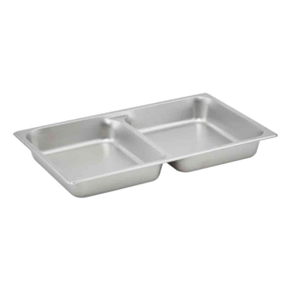 Full Size Divided 22 Gauge Stainless Steel Steam Table Pan - 20-3/4" L ...
