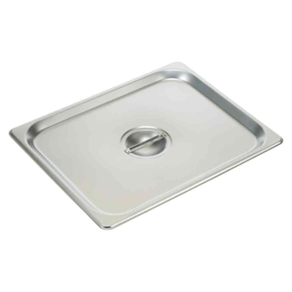 1/2 Size Stainless Steel Solid Flat Cover for Steam Table Pans | U.S ...