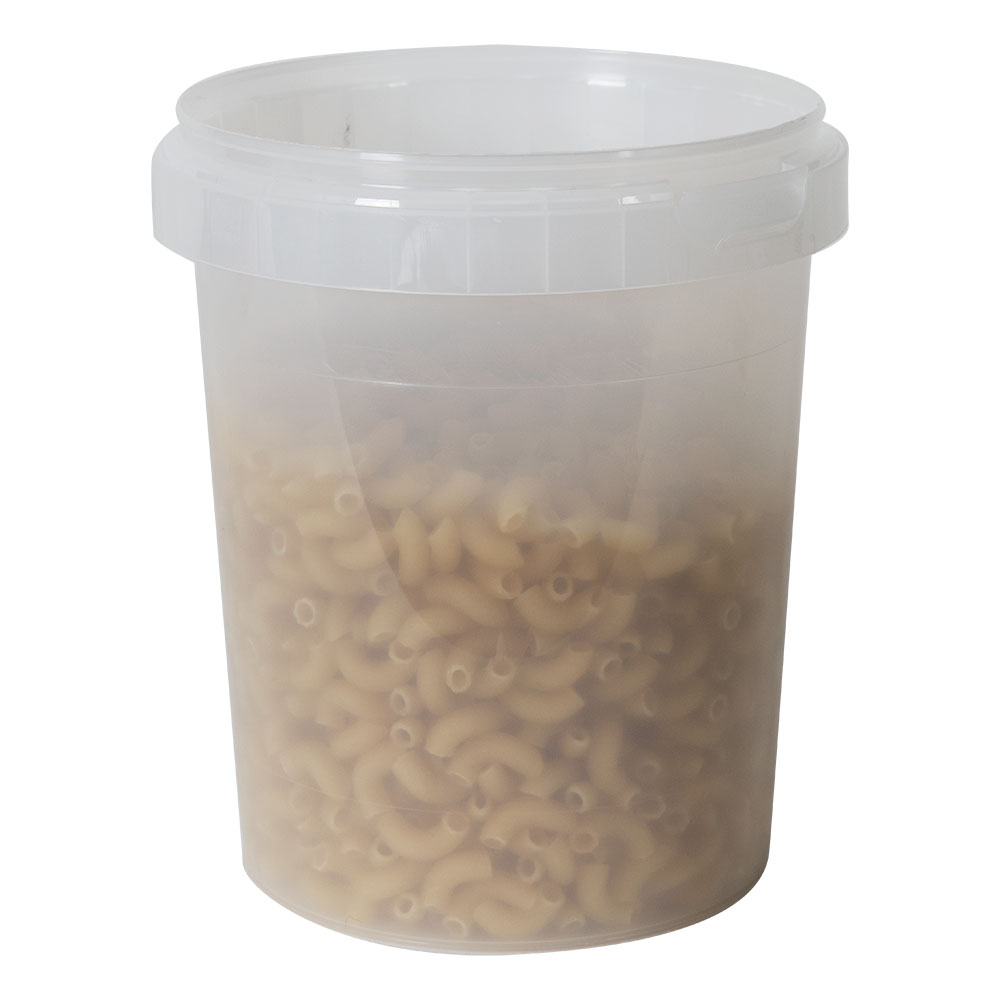 32 oz. Translucent Polypropylene UniPak Tamper-Evident Container (Lid ...