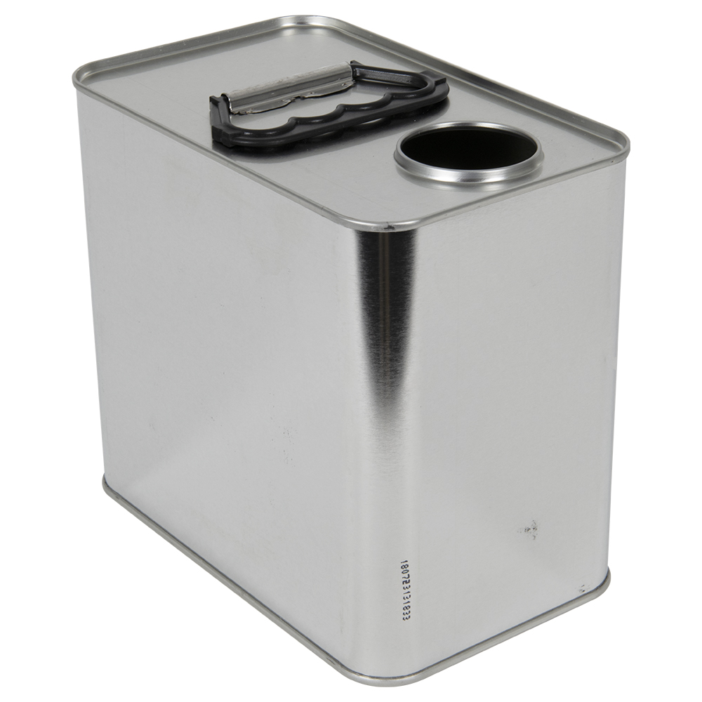 2-1/2 Liter Food-Grade Metal F-Style Oblong Can with 42mm REL Neck (Cap ...