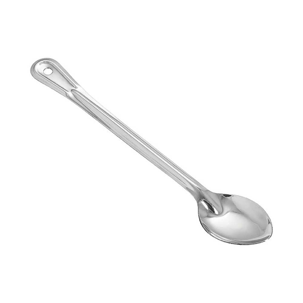 Stainless Steel Solid Basting Spoon - 15" Long | U.S. Plastic Corp.