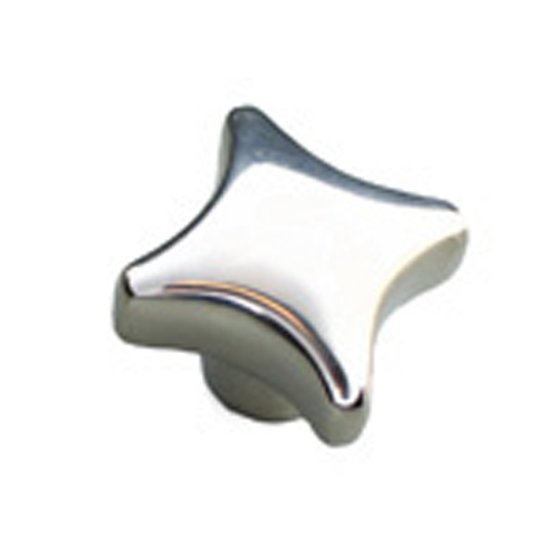 1.57" Dia., 5/16"-18 Thread Solid Stainless Steel 4 Prong Knob with ...