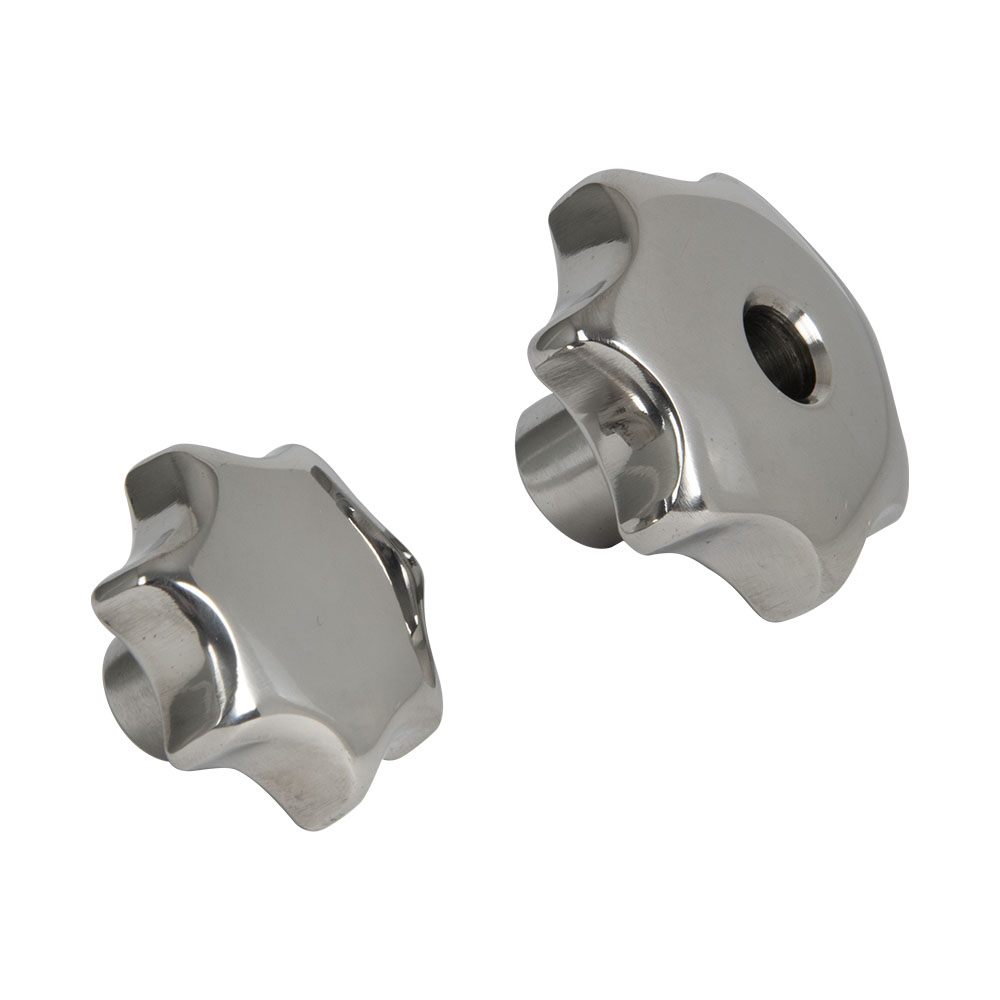 Solid Stainless Steel Star Knobs with Tapped Holes | U.S. Plastic Corp.