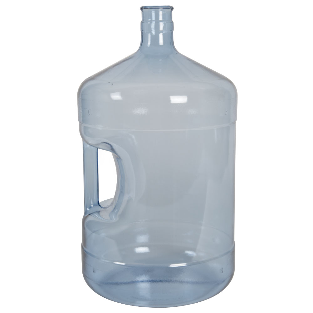 5 Gallon Blue Polycarbonate Water Jug with Handle & 55mm Neck (Cap Sold ...