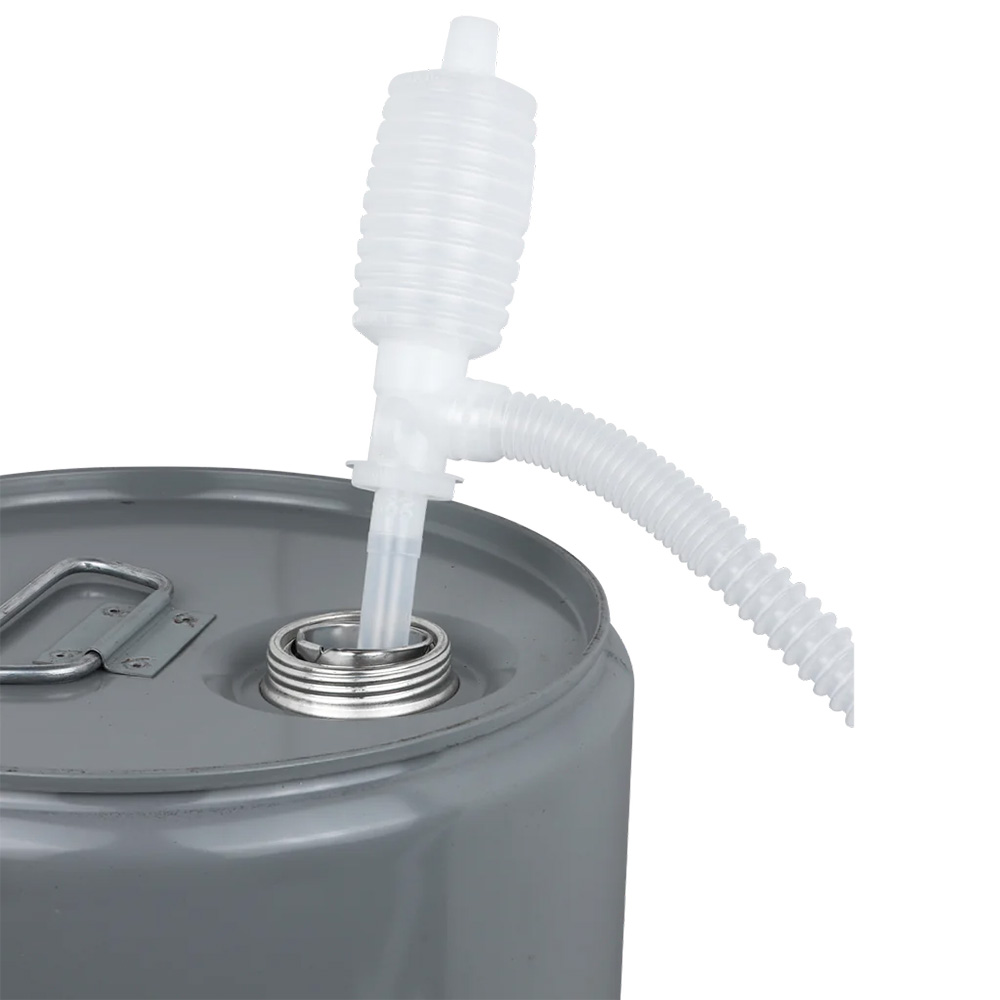 White PE & PP Acid & Brake Cleaner Siphon Pump for 1 to 5 Gallon ...