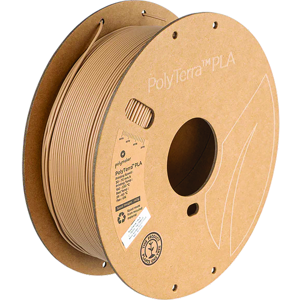 1.75mm Dia. Pastel Peanut Tan PolyTerra™ PLA 3D Printing Filament | U.S ...