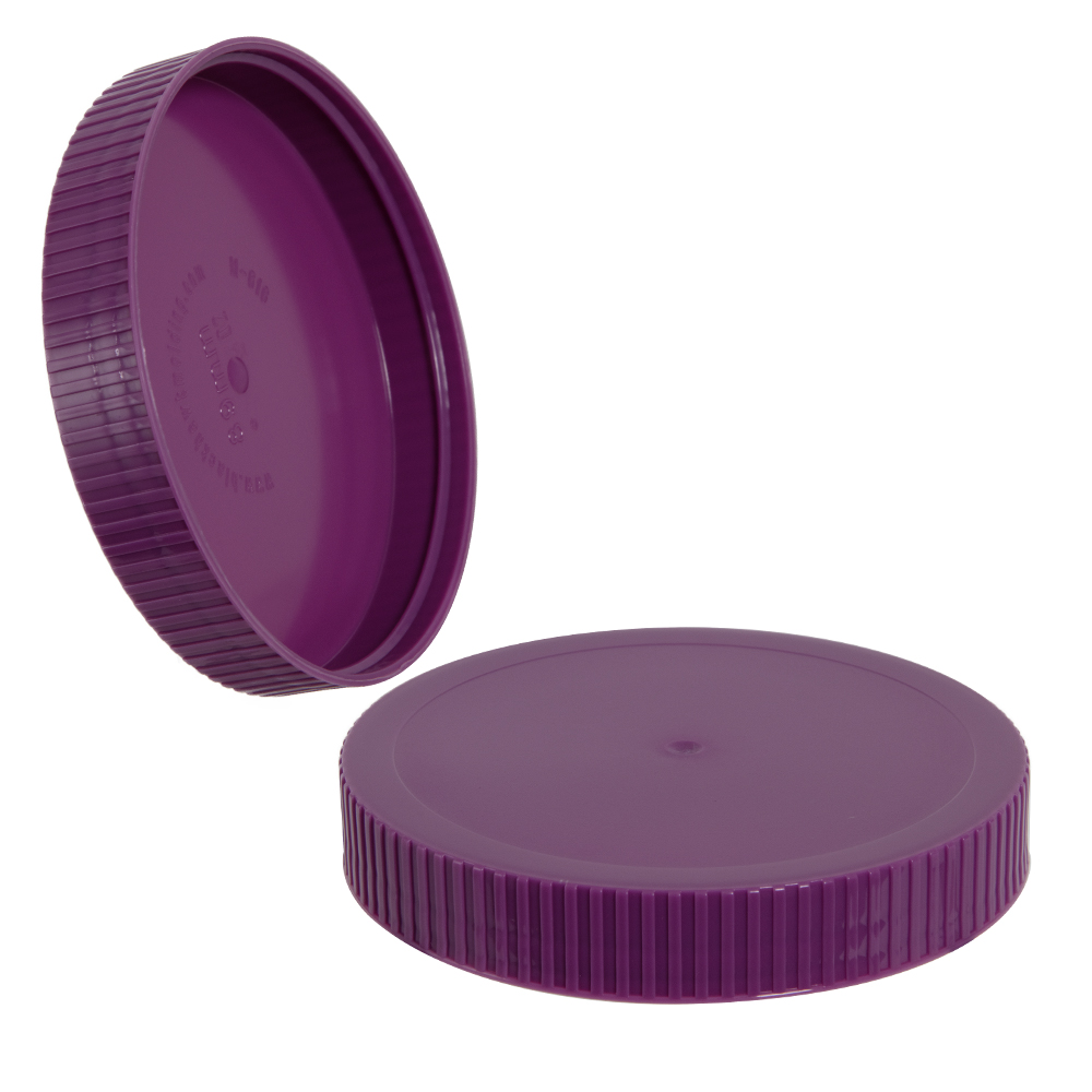 89/400 Purple Polyethylene Unlined Ribbed Cap | U.S. Plastic Corp.