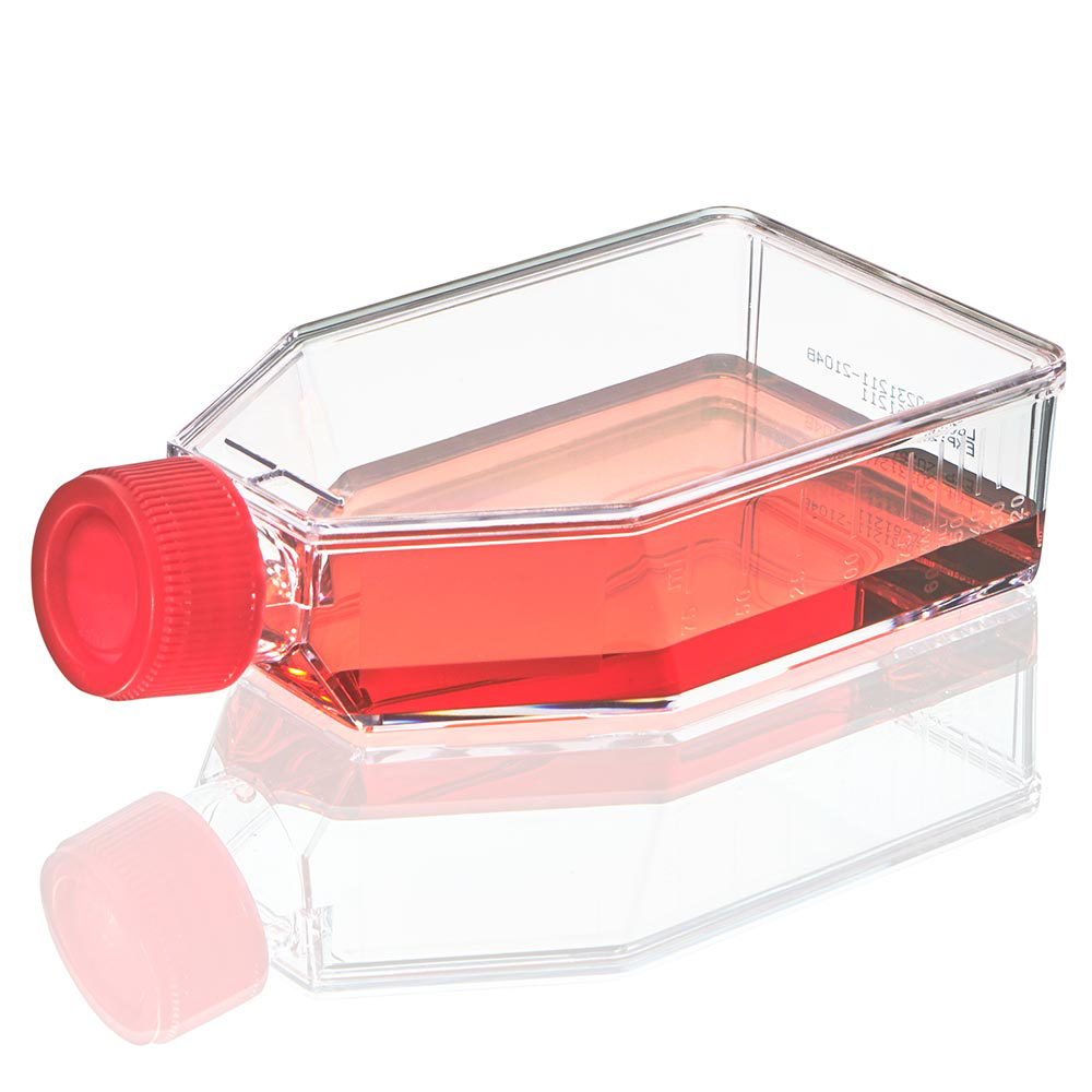 75cm 2 Sterile TC-Treated Diamond® SureGro™ Culture Flask with Red Plug ...