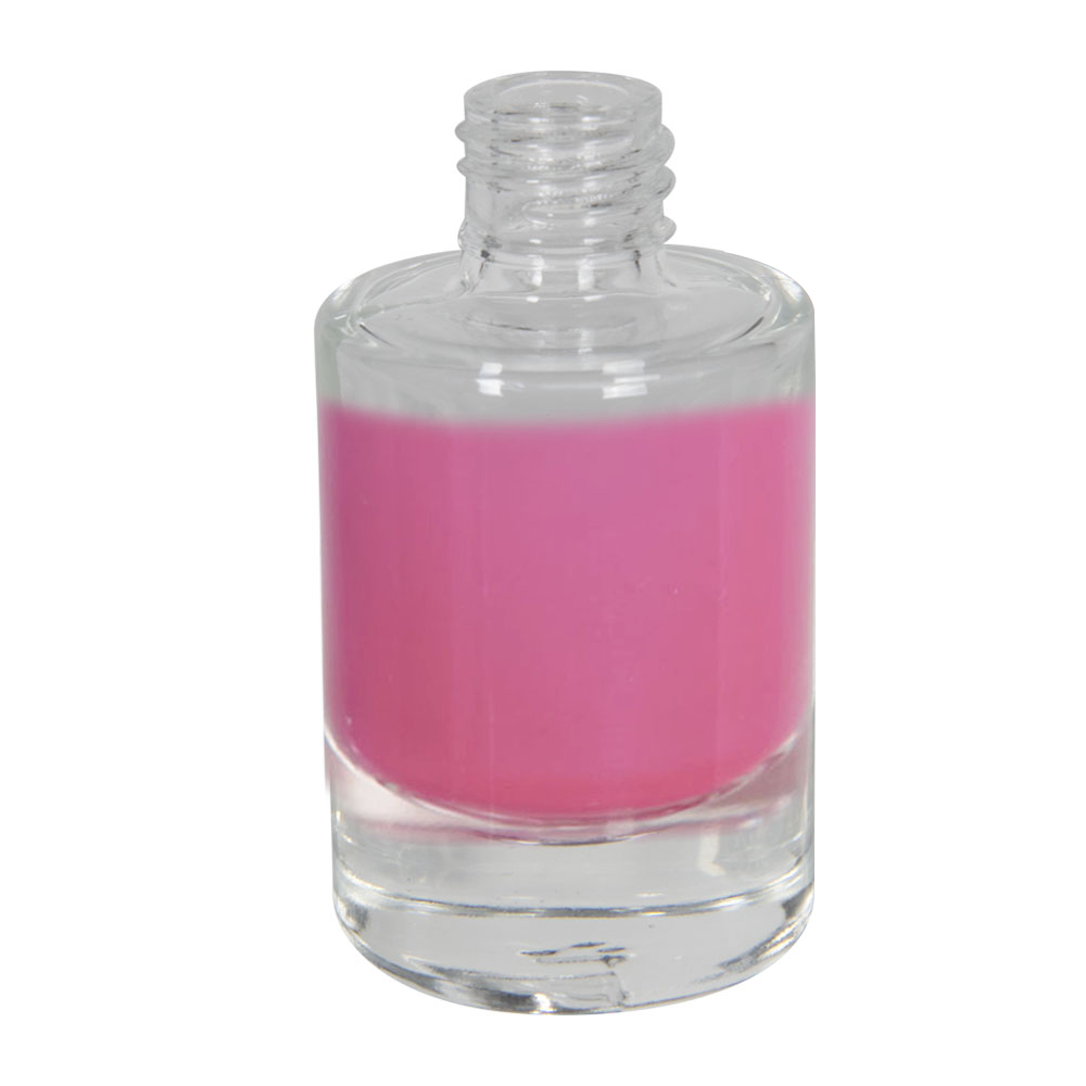 12mL (2/5 oz.) Clear Stubby Cylinder Glass Bottle with 13/415 Neck (Cap ...