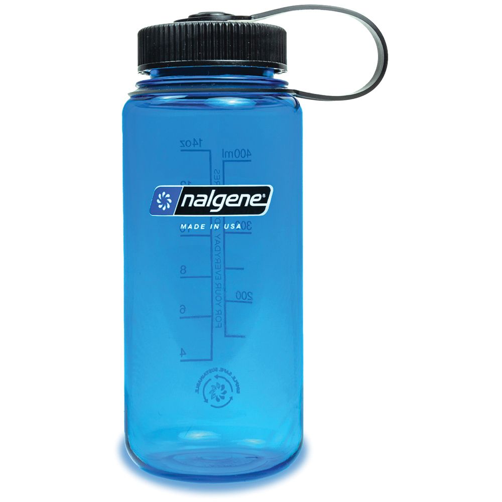16 oz. Slate Blue Wide Mouth Nalgene® Sustain Bottle with Black Cap ...