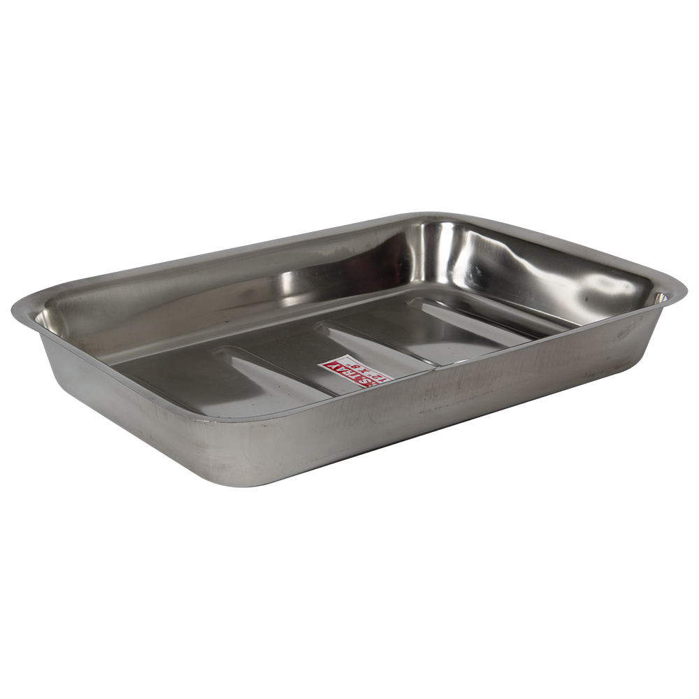 12" L x 8" W x 1-3/4" Hgt. Stainless Steel Dissecting Tray without Wax ...