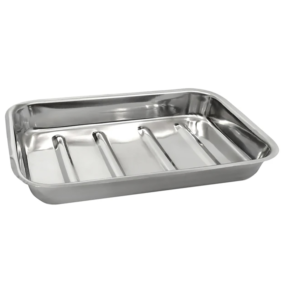 13-3/4" L x 10" W x 2" Hgt. Stainless Steel Dissecting Tray without Wax ...