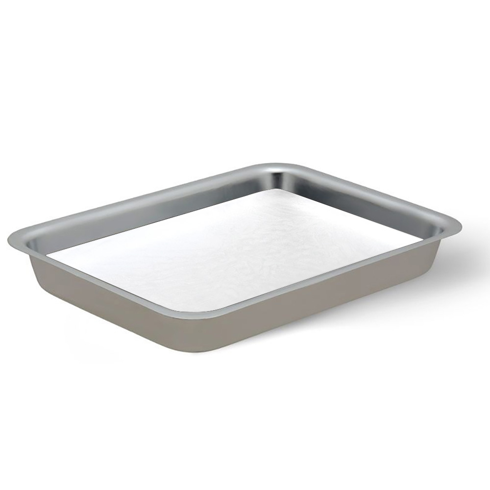 15" L x 12" W x 2" Hgt. Stainless Steel Dissecting Tray with White Wax ...