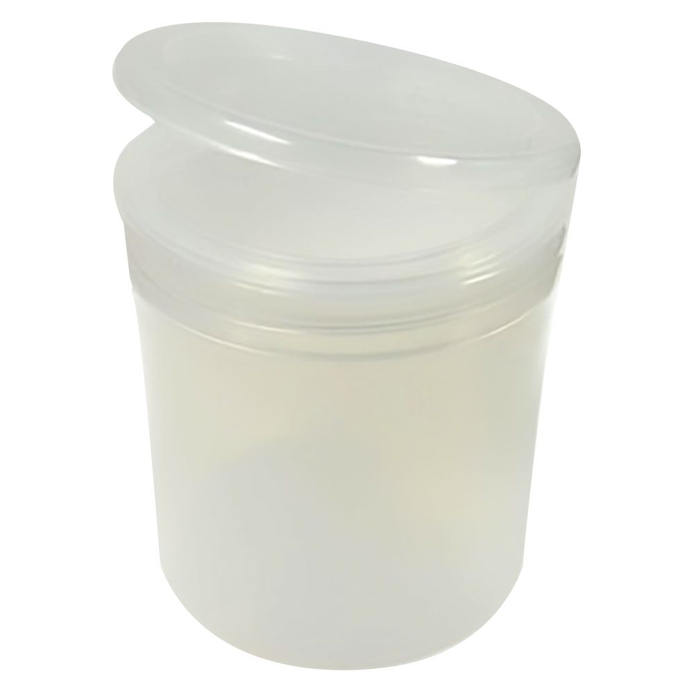 8 oz. Natural Polypropylene Straight-Sided Thick-Walled Round Jar with ...