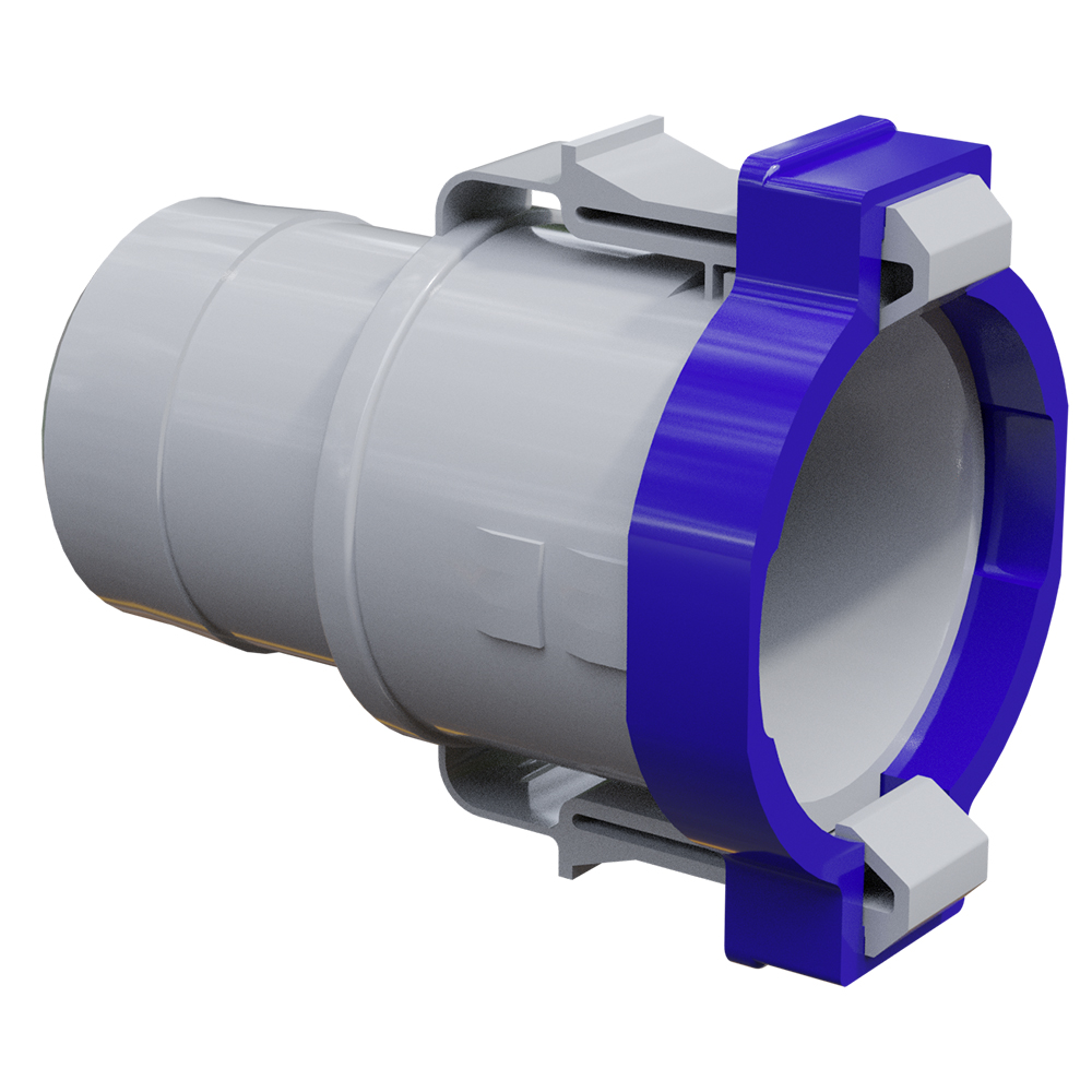 1-1/8" Gray Qwik-Lok® Socket Straight Fitting | U.S. Plastic Corp.