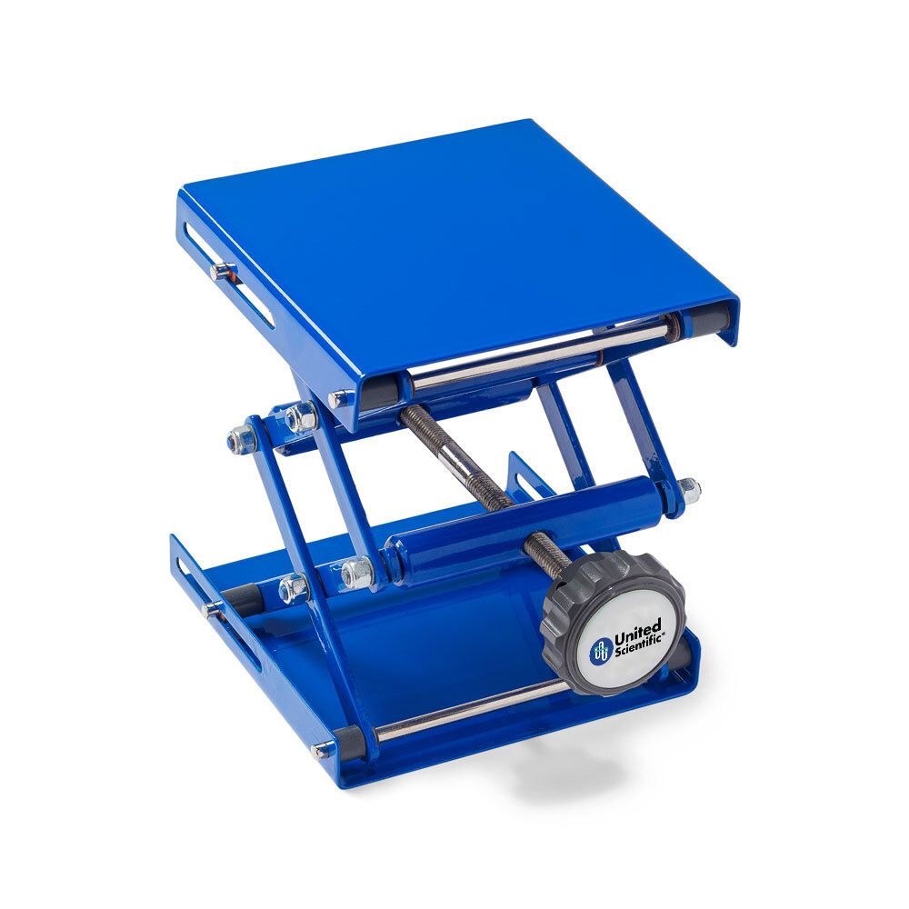 Blue EcoLift™ Light-Duty Lab Jack - 6" L x 6" W x 10" Max. Hgt. | U.S ...