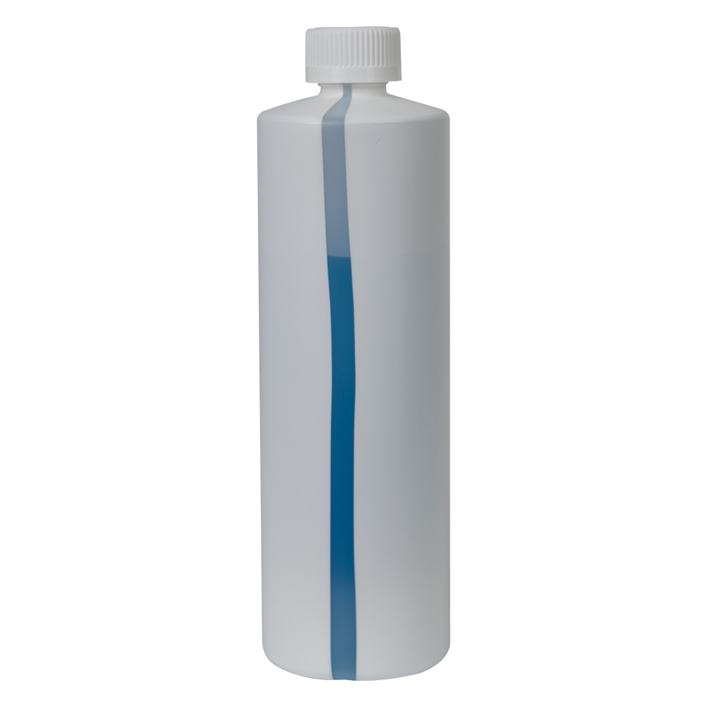 HDPE Easy-View Stripe Cylindrical Bottles with CRC Caps | U.S. Plastic ...
