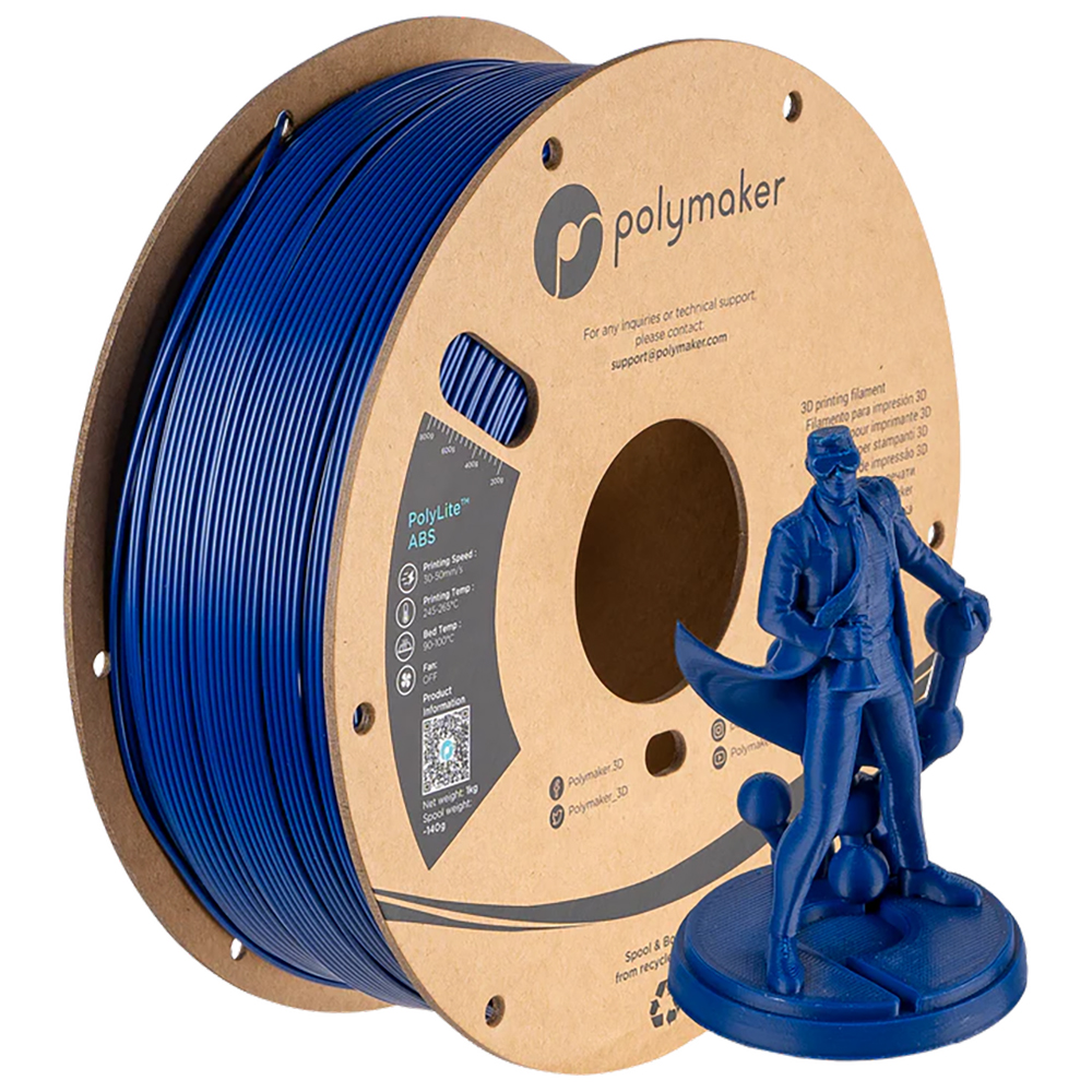 1.75mm Dia. Blue PolyLite™ ABS 3D Printing Filament | U.S. Plastic Corp.