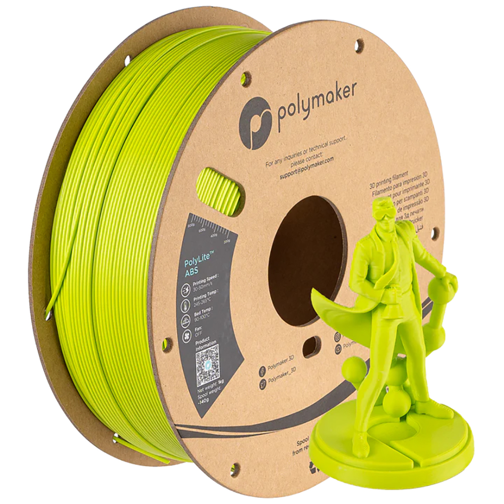 1.75mm Dia. Lime Green PolyLite™ ABS 3D Printing Filament | U.S ...