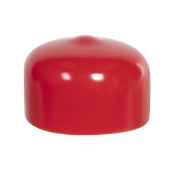 White Vinyl Cap - 5" Cap ID x 1-3/8" Inside Length | U.S. Plastic Corp.